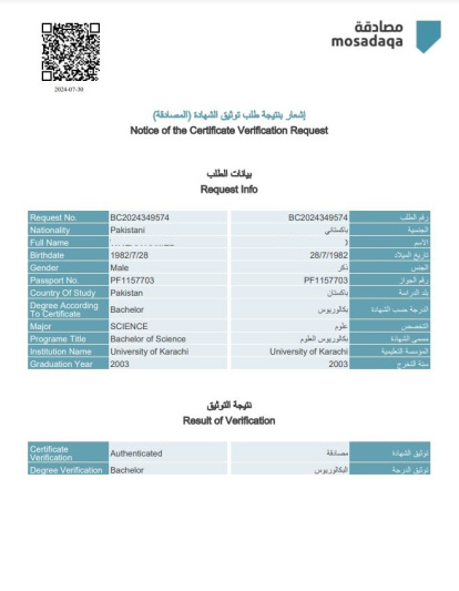 Mosadaqa Attestation - Business Point